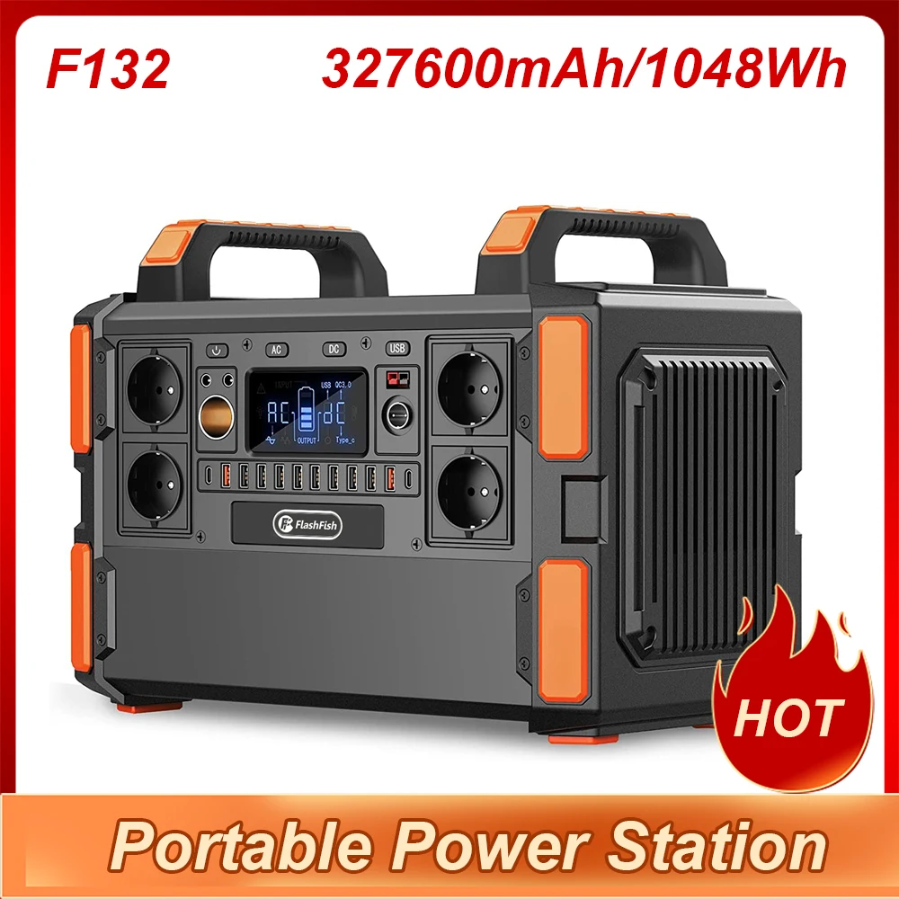 F132-327600mAh-1048Wh-Portable-Solar-Generator-CPAP-Battery-Power ...