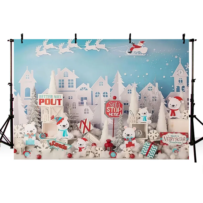 Cheesy Christmas Photo Backdrop