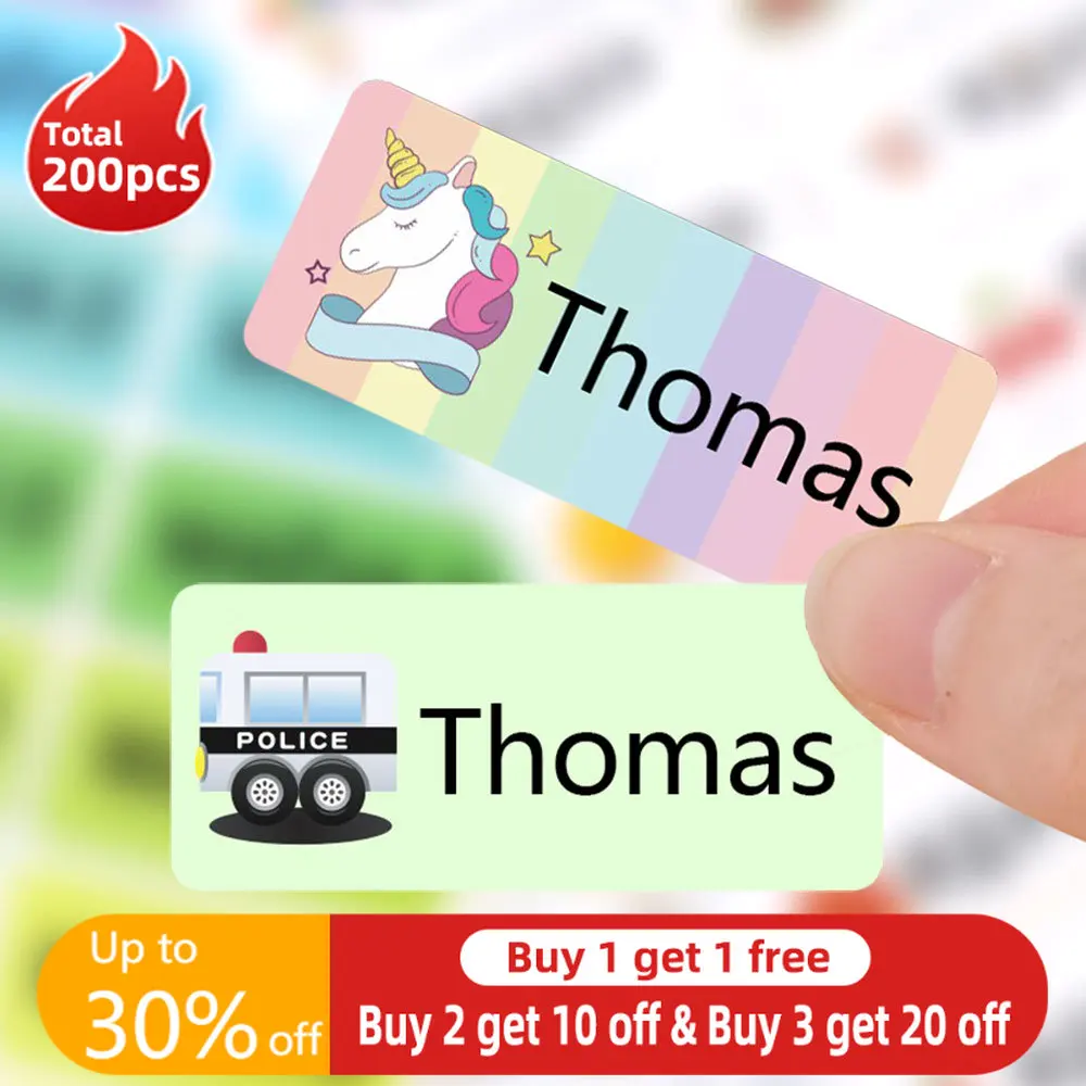 Custom-Hebrew-Waterproof-Self-adhesive-Baby-Name-Sticker-Personalized ...