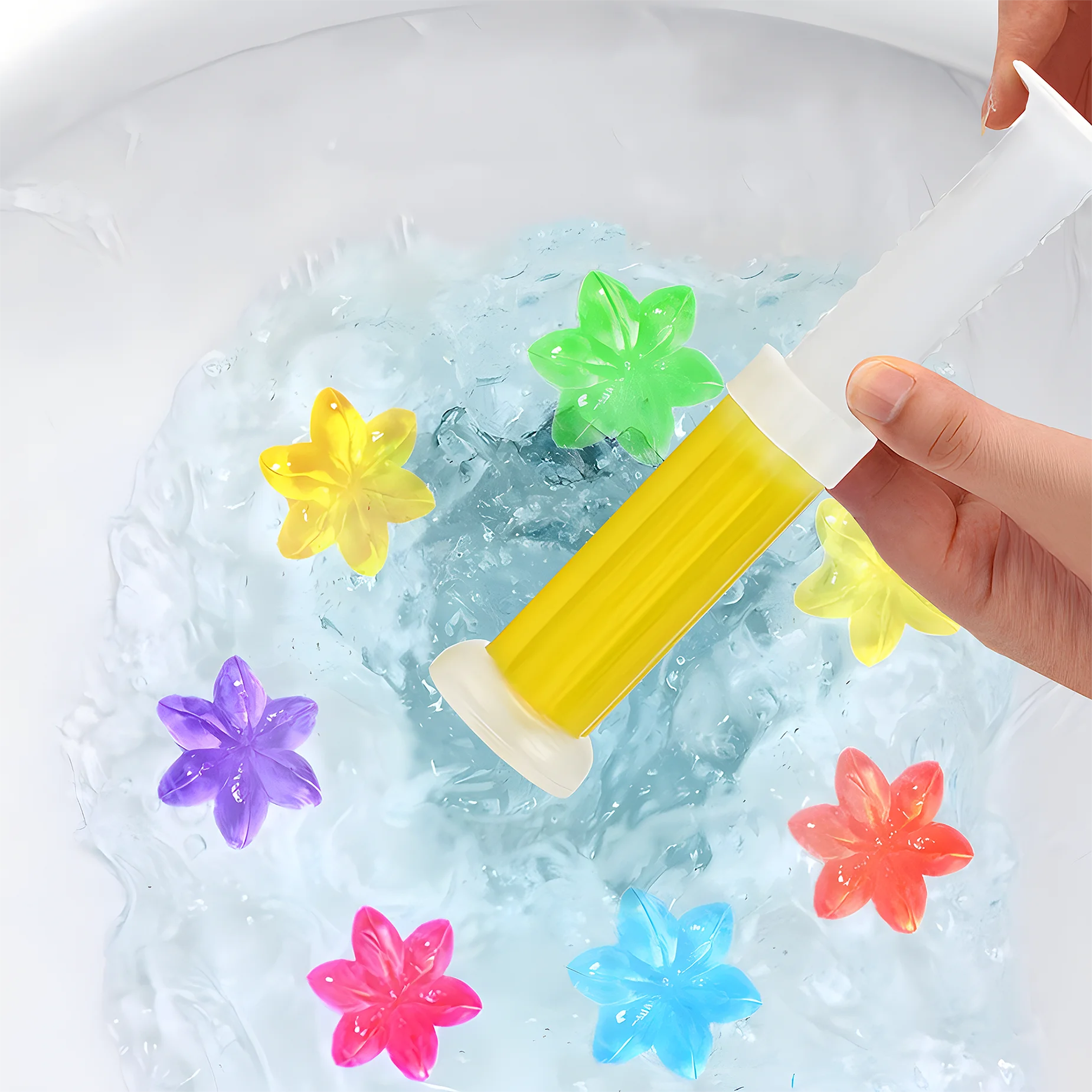 1-2Pcs-Flower-Toilet-Cleaner-Gel-Syringe-Aromatic-Drain-Toilet-Cleaning ...