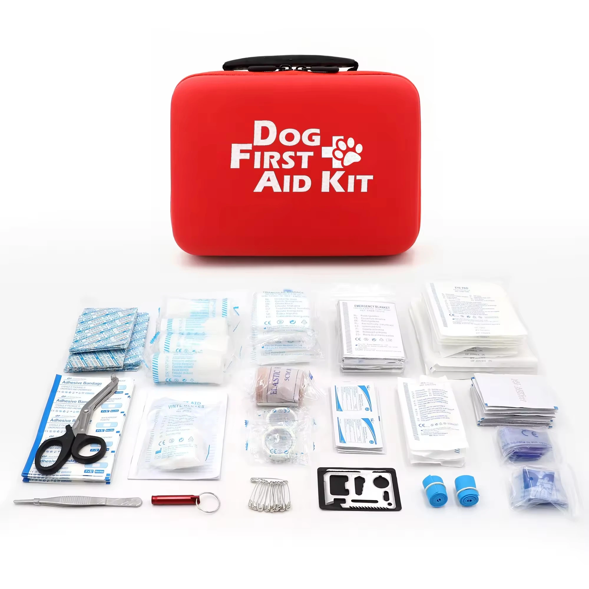 Dogs & Cat First Aid Kit Vet Bag Pet Emergency Kit With First Aid ...