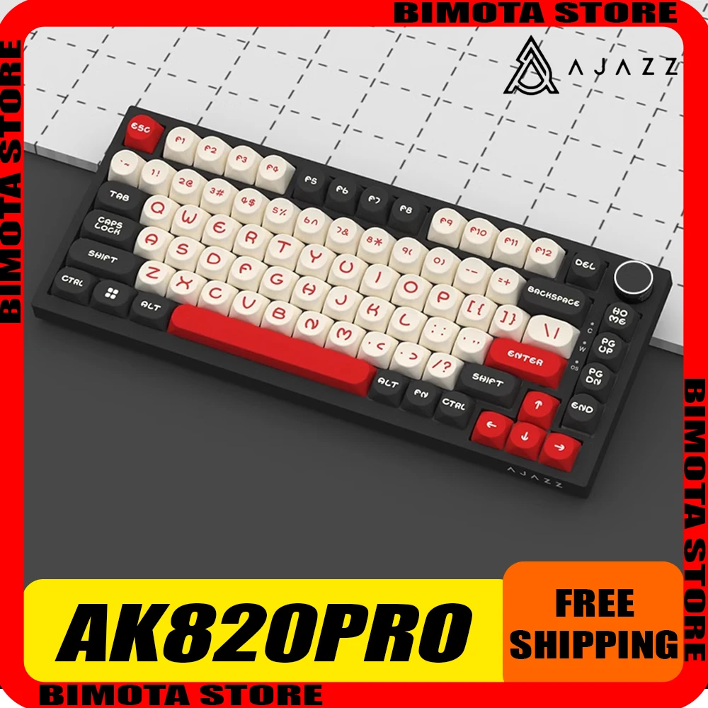 Ajazz-Teclado-mec-nico-Ak820pro-para-Gaming-dispositivo-inal-mbrico-con-pantalla-inteligente-75 ...