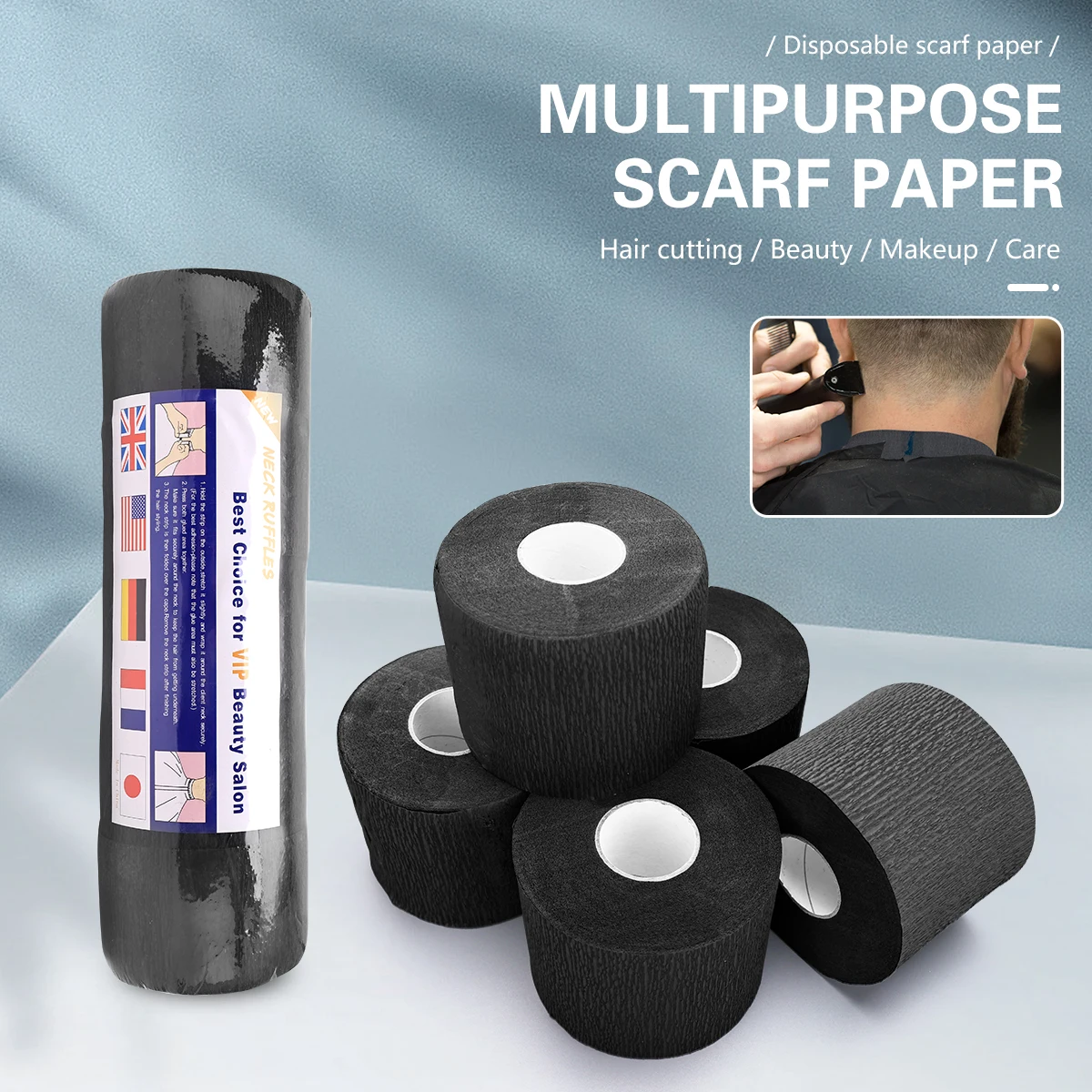 1-Roll-Hairdressing-Neck-Paper-Disposable-Hair-Cutting-Accessory ...