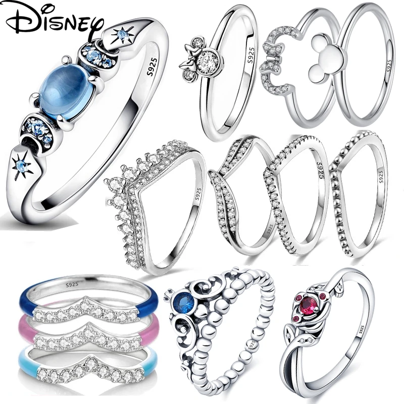 925 Sterling Silver Princess Rings Original - 925 Sterling Silver Disney Ring - Aliexpress