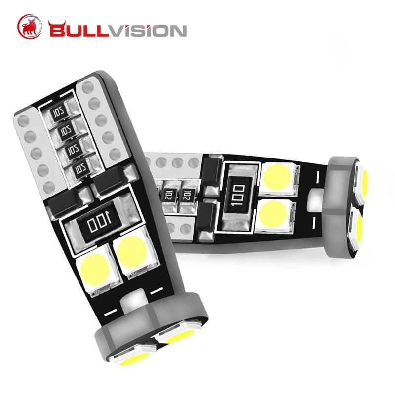 8PCS T10 W16W W5W Canbus LED Signal Light 12V 3030 SMD White LED Mini ...