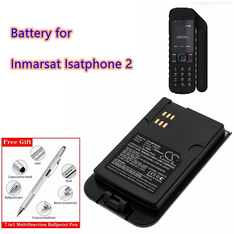 Satellite Phone Battery 3.7V/3000mAh SAS2,136081,VKB 56426 702 098 for ...