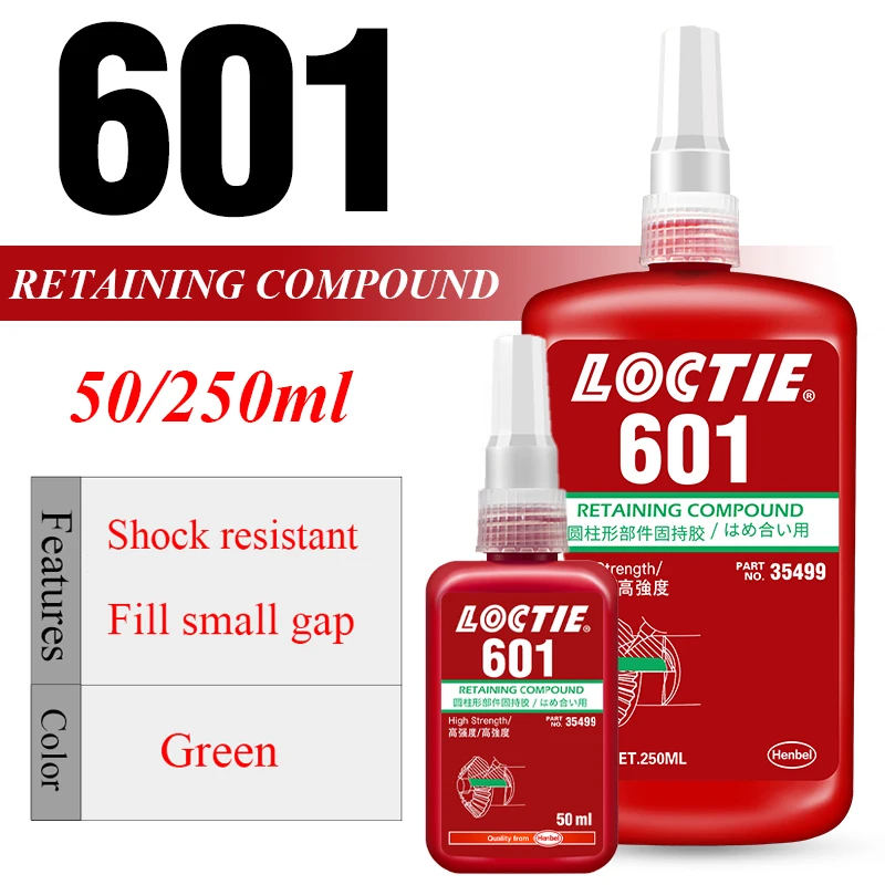 50-250ml-de-grande-resist-ncia-loctite-601-baixa-viscosidade-anaer-bica ...