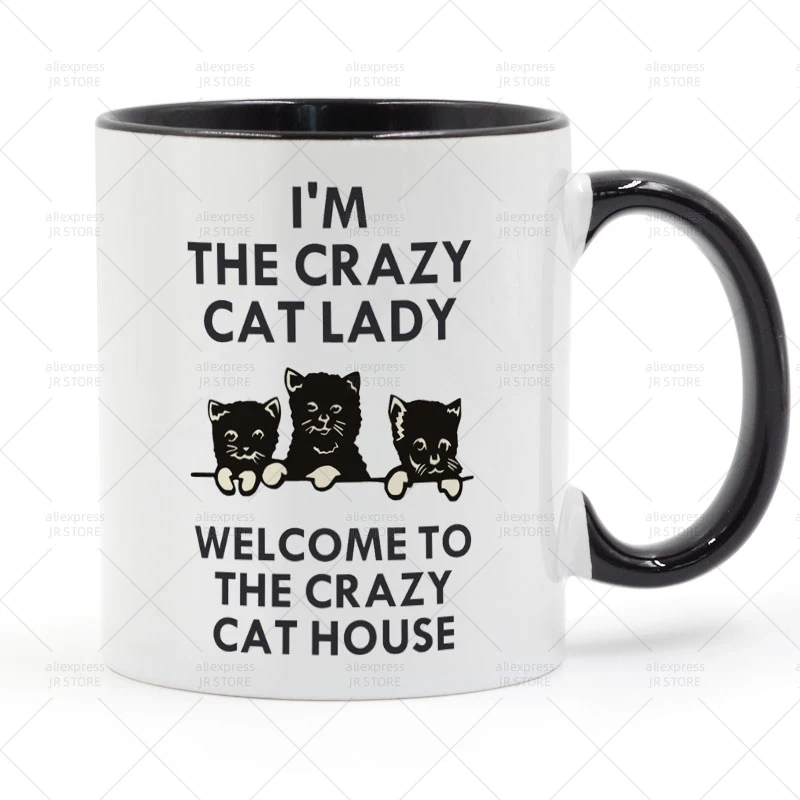 I-m-the-crazy-cat-lady-Welcome-to-the-crazy-cat-house-Mug-Ceramic-Cup ...