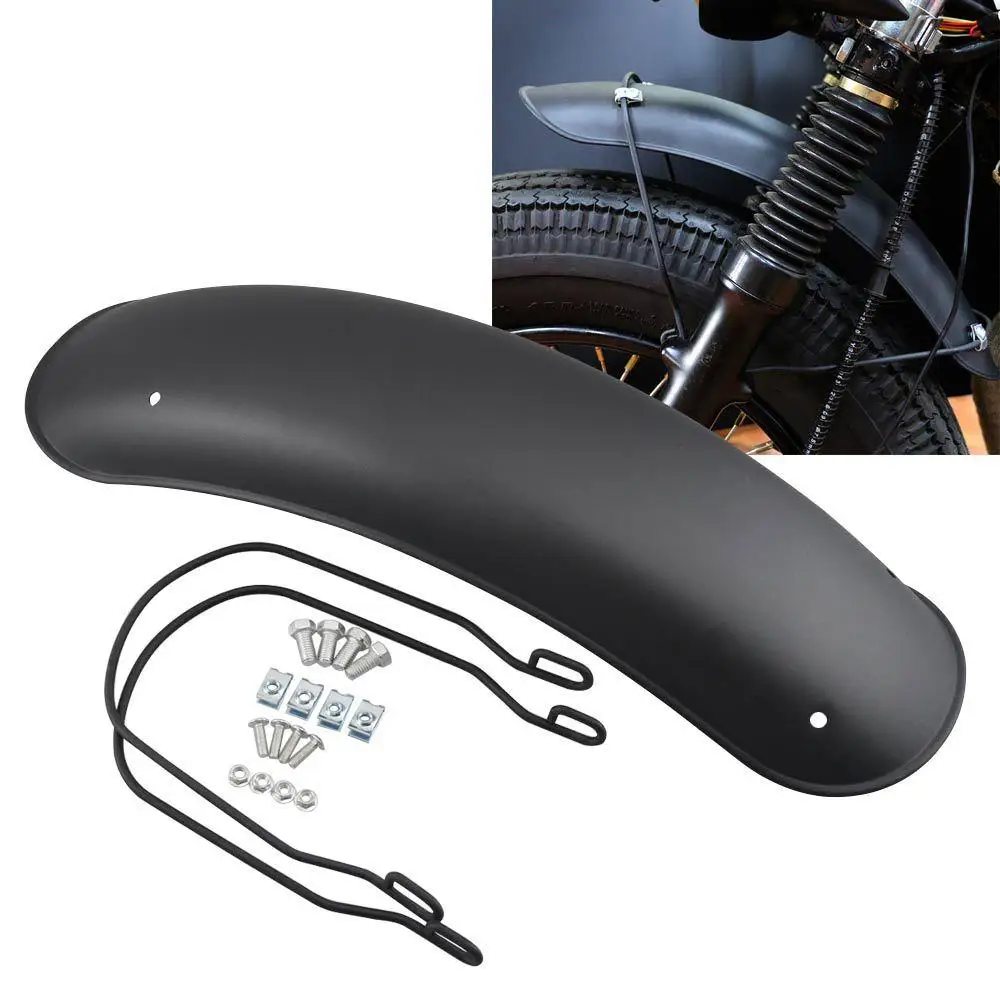 Universal Motorcycle Front Mudguard Replacement Retro Wheel Fender Mud ...