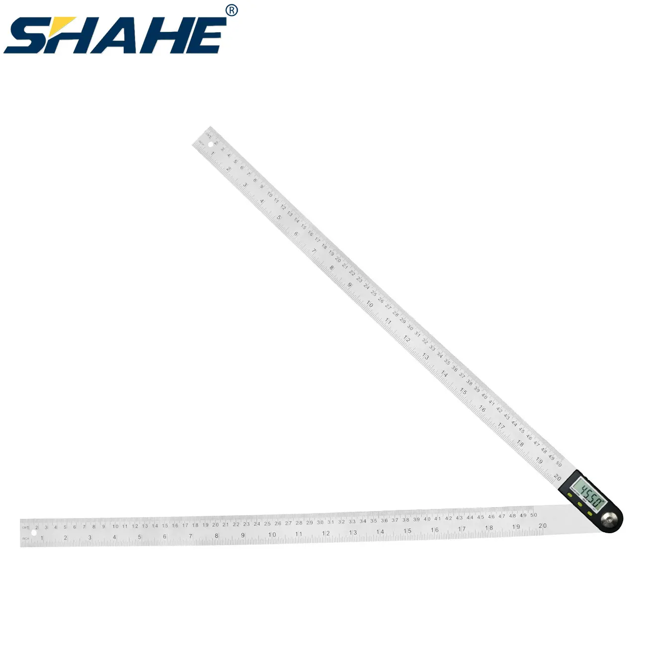 500mm-Digital-Angle-Rule-Stainless-Steel-Inclinometer-Protractor-Angle ...