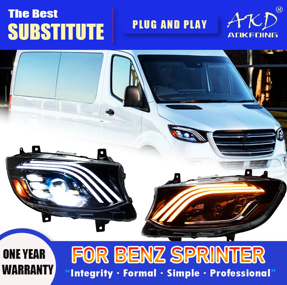 AKD-Head-Lamp-for-Benz-Sprinter-LED-Headlight-2018-2023-Headlights ...