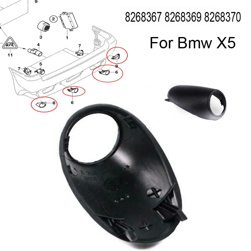 For-Bmw-X5-E53-00-2006-Rear-Pdc-Parking-Sensor-Outer-Cover-Trim-8268369 ...