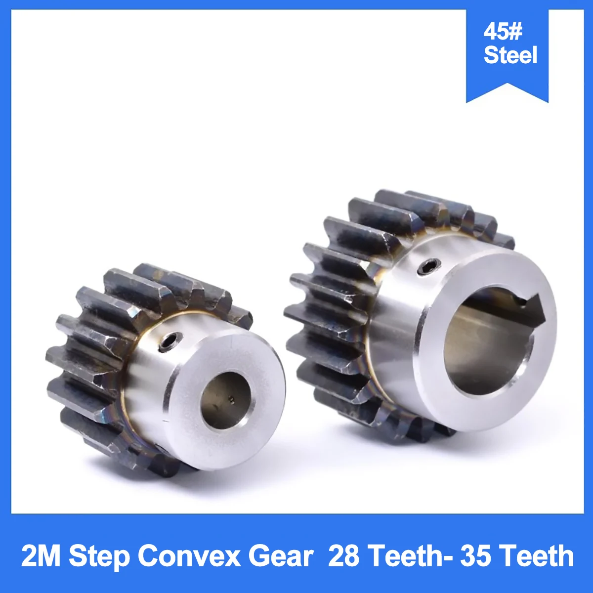 1Pcs-2M-28T-35T-Spur-Gear-Step-Convex-Gear-Motor-Metal-Pinion-Spur-Gear ...