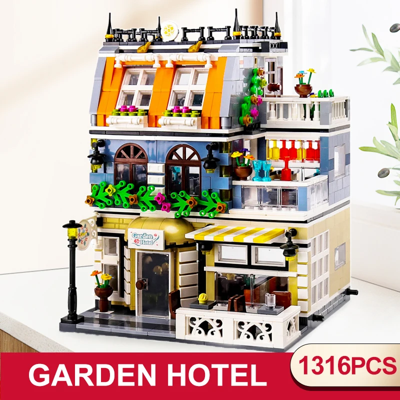 Creative-Garden-Hotel-Cafe-Shop-Restaurant-Store-City-Model-Street-View ...