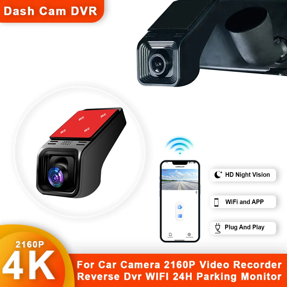 Universal Car DVR Dash Cam 4K Rear View Auto Dashcam For Car Camera ...