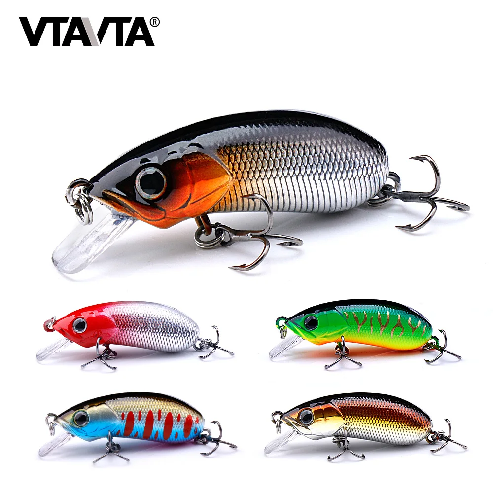 VTAVTA-Mini-Laser-Minnow-Wobblers-Crankbait-Fishing-Lure-50mm-7-5g-artificiale-Swim-Hard-Bait ...