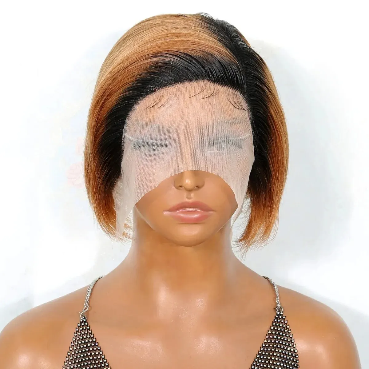 Short-Straight-Pixie-Cut-Wig-T-Part-Lace-Wigs-Human-Hair-Ombre-T1B-30 ...