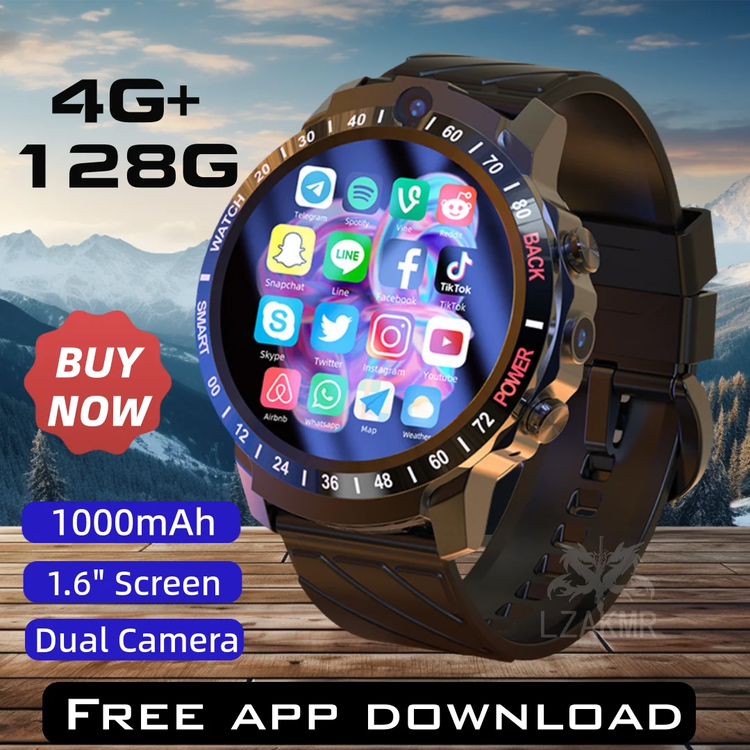 NEW-4GNet-1000mAh-MT27-3-Smart-Watch-Dual-Camera-for-Youtube-Video-SIM ...
