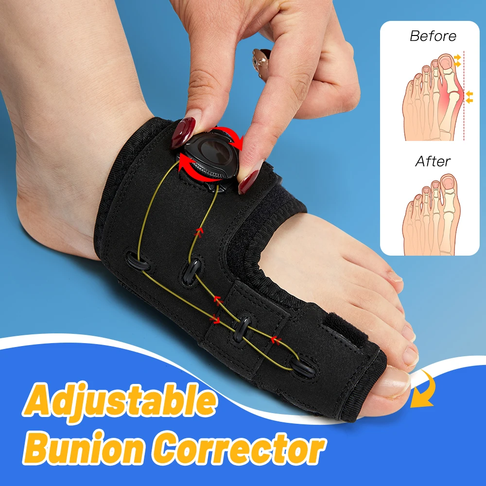 Toe-Separator-Hallux-Valgus-Adjust-Bunion-Corrector-Orthotics-Feet-Bone ...