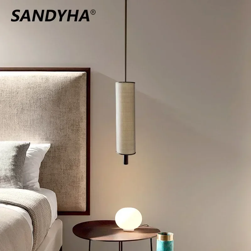 SANDYHA Fabric Pendant Lights for Dining Table Living Room Bedroom Home ...