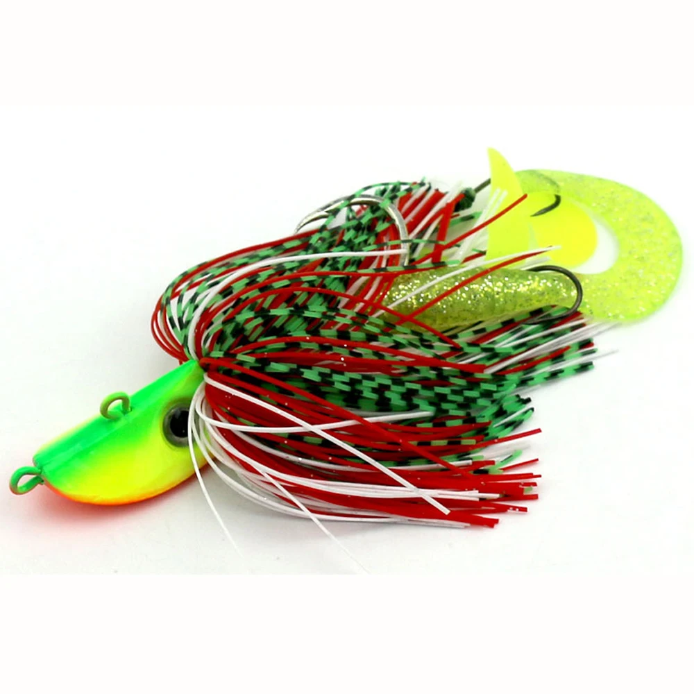 1 piece Bass Fishing Jig Colorful Skirt Swimbait Beard Buzzbait Fishing ...