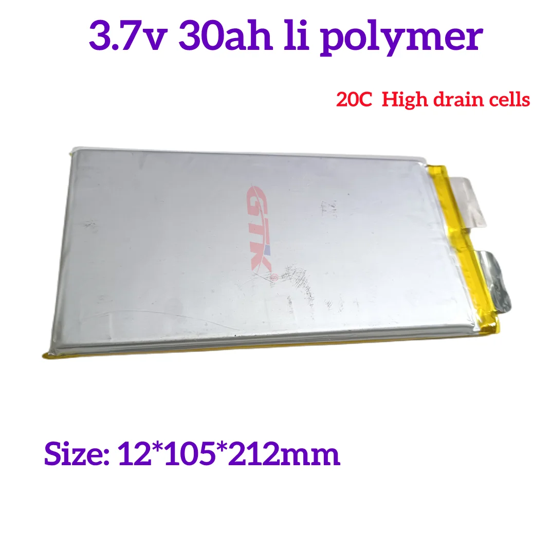 30Ah-3-7V-Lithium-Ion-Cell-20C-High-drain-cells-li-Polymer-Battery-Pack ...