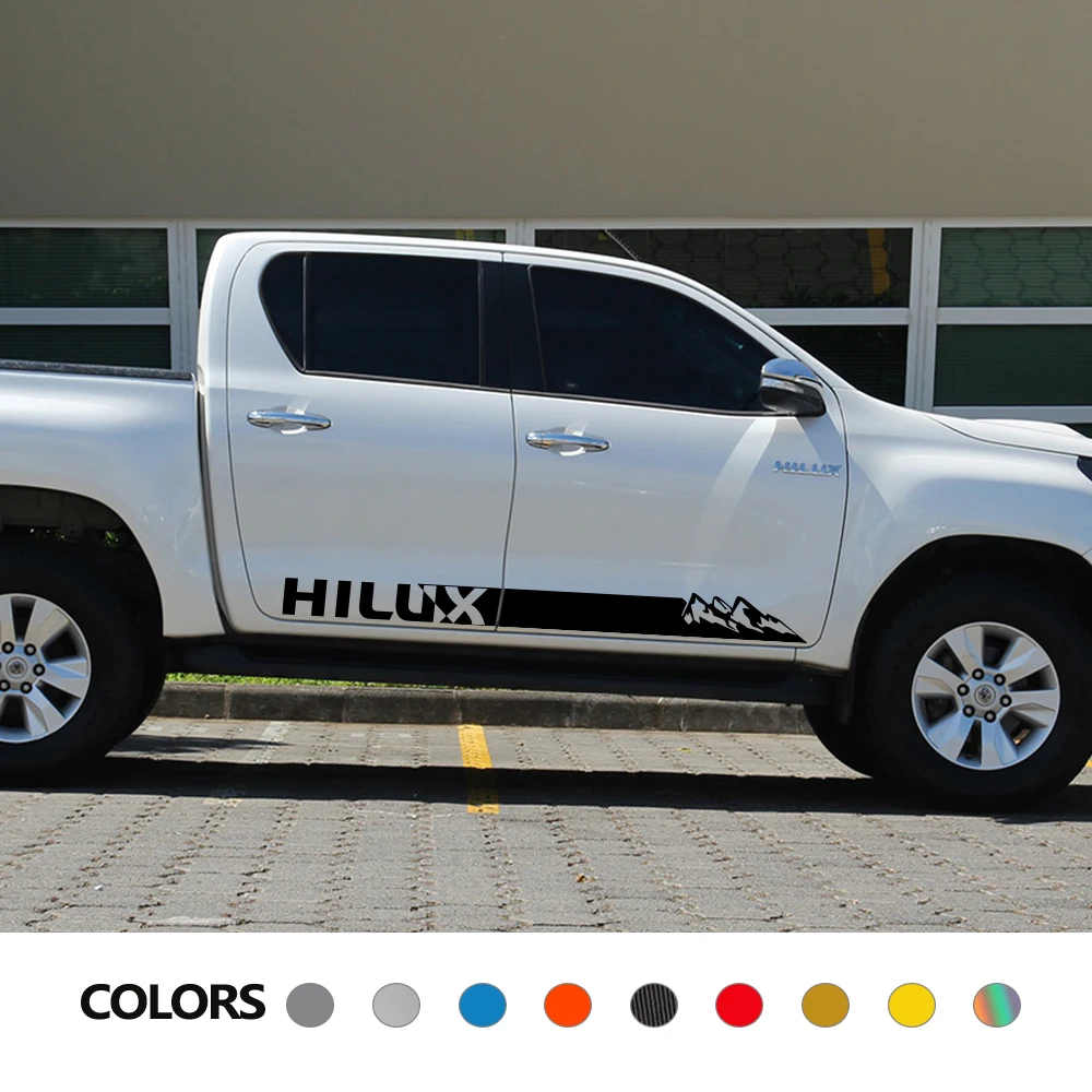 Pickup-Door-Side-Stickers-For-Toyota-Hilux-Revo-Vigo-Truck-Mountain ...