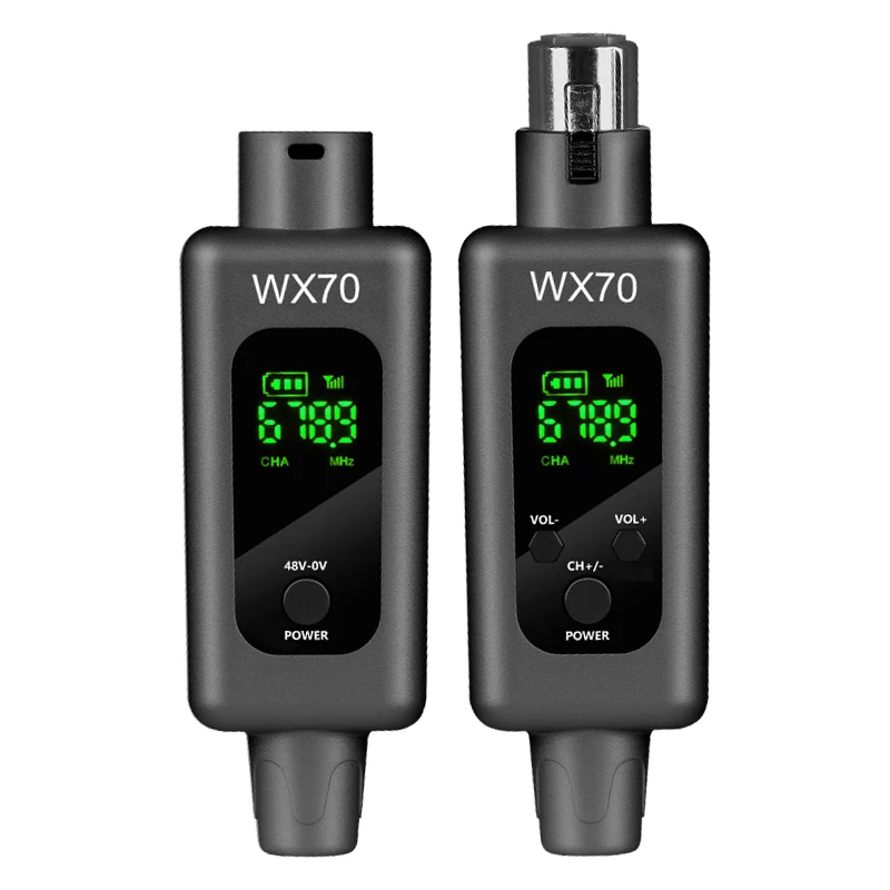 Professional UHF Wireless Microphone Converter Wireless System XLR ...