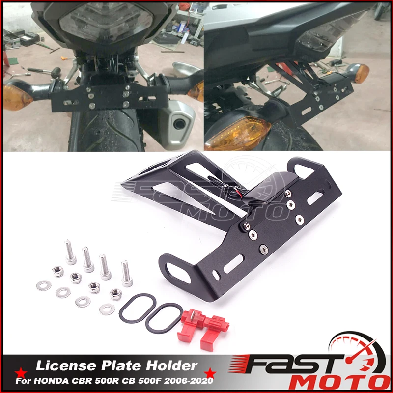 Number-Frame-Tail-Tidy-Fender-Eliminator-Holder-Bracket-W-License-Plate ...