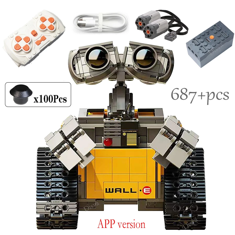 Disney-Robot-Pixar-wall-e-motorizado-a-control-remoto-2023-piezas-figuras-de-funciones-de ...