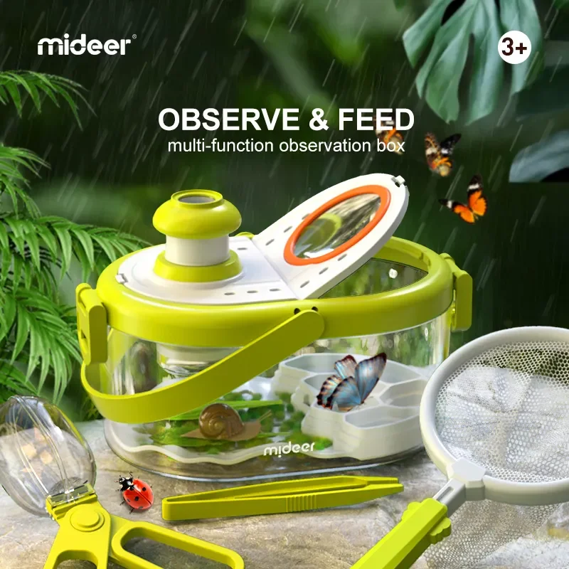 Mideer-Bug-Viewer-Outdoor-Insect-Box-Magnifier-Observer-Kit-Catcher-Cage-Kids-Science-Nature ...