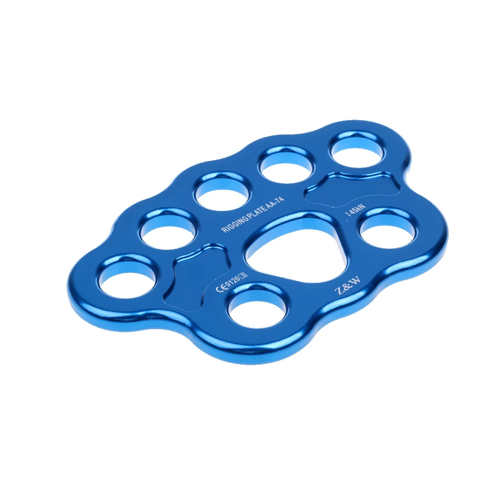 45KN-8-hole-Paw-Rigging-Plate-for-Aerial-Dance-Rock-Climbing-Arborist ...