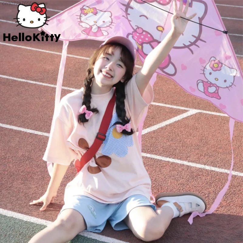 Sanrio Hello Kitty Outdoor Kite Spring Outing Party Flags Cartoon Cute ...