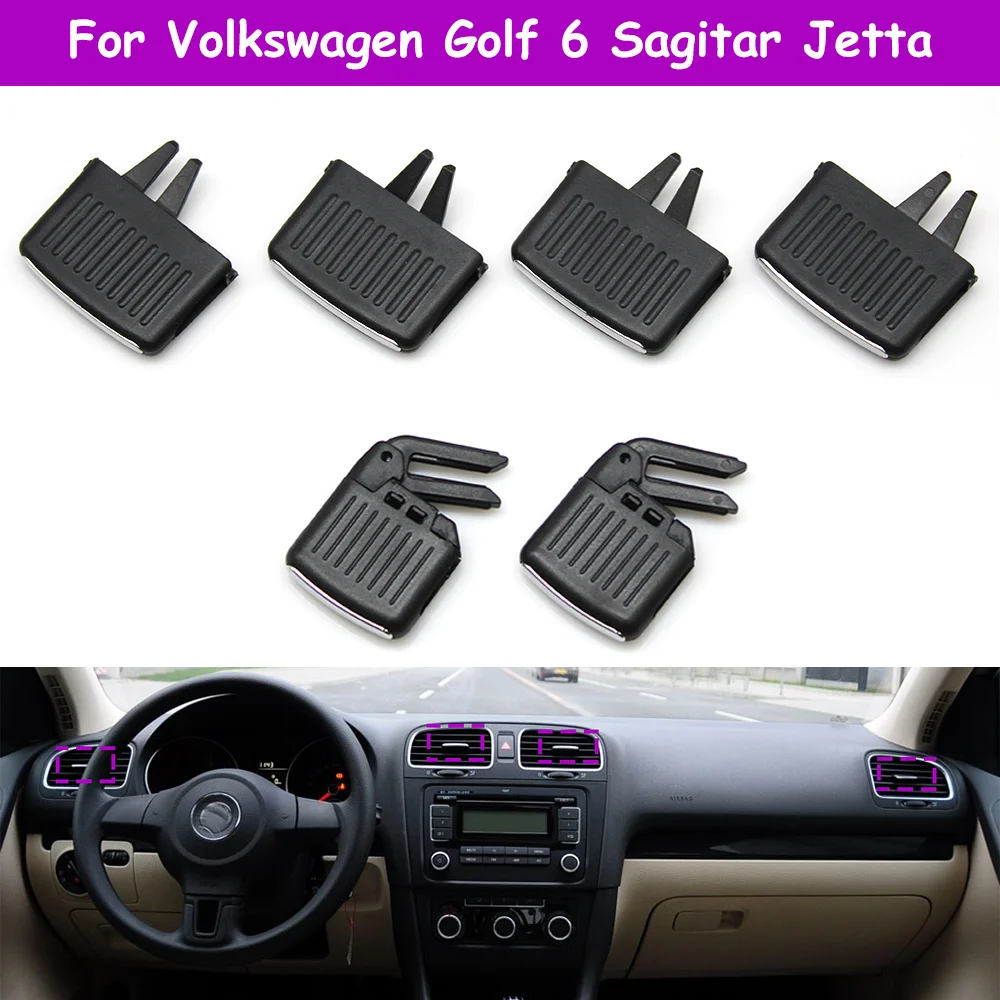 Golf 6 Sagitar Jetta Car Front Rear Air Conditioner AC Vent Grille ...