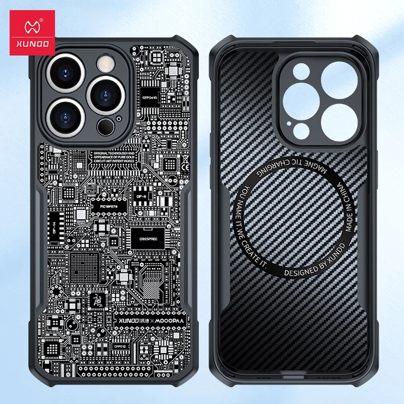 Xundd-Luxury-Pure-Silver-Magnetic-Case-For-iPhone-14-Pro-Max-14-Plus ...