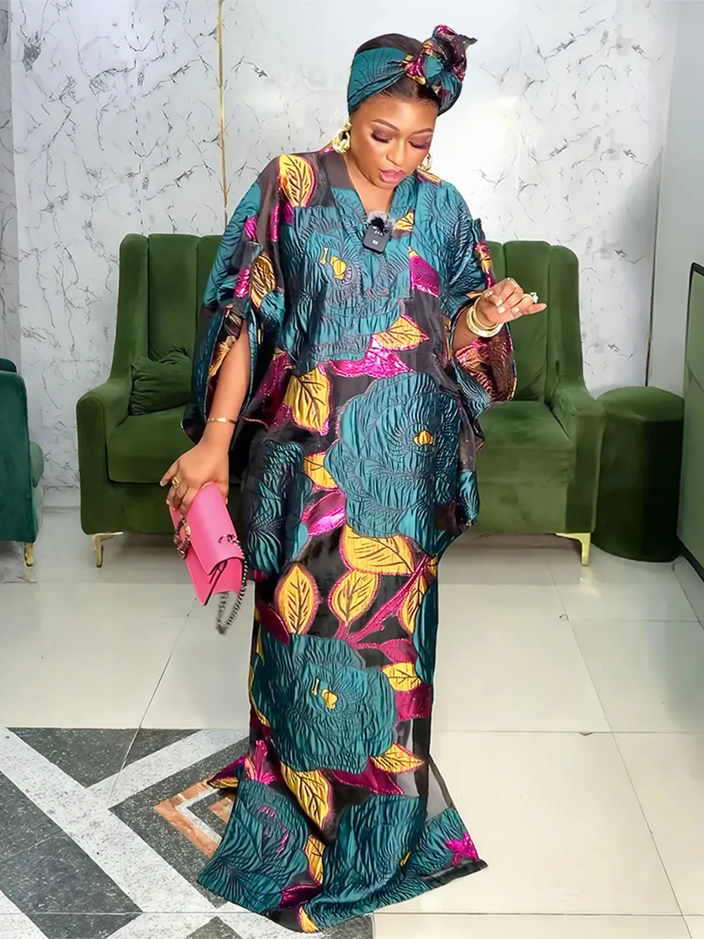 Elegant African Dresses for Women Muslim Fashion Boubou Abayas Robe ...