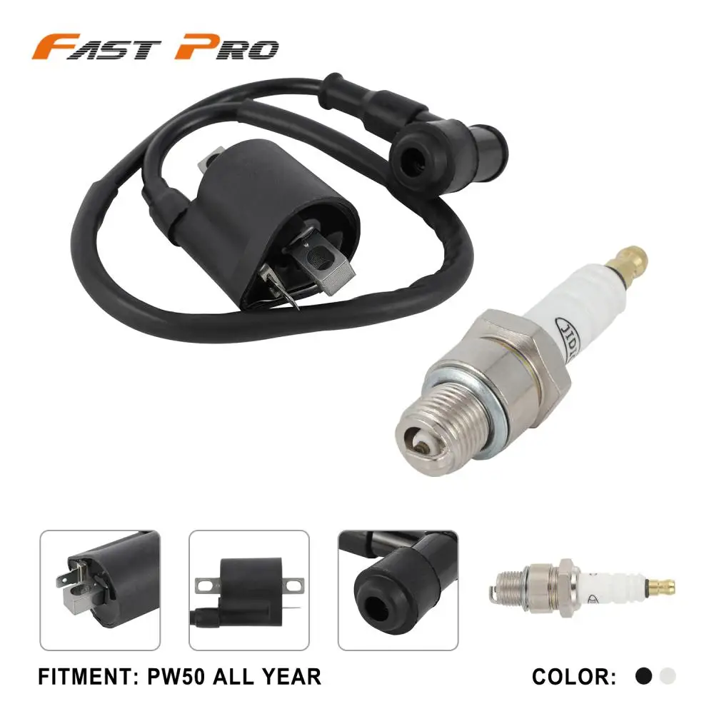 Lgnition Coil Spark Plug Set Motorcycle Accessories For YAMAHA PW50 PW ...