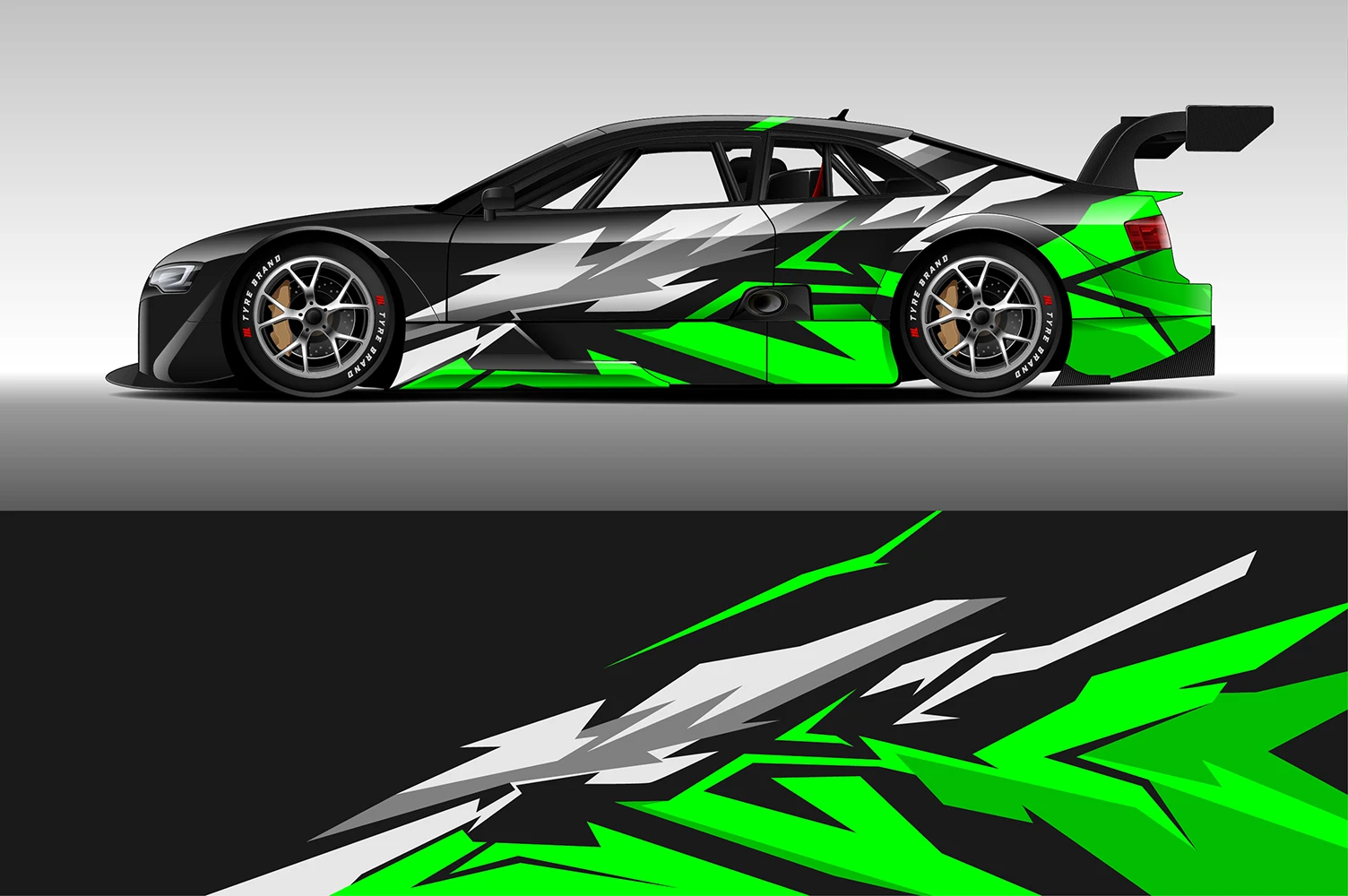 Lightning-Cut-Car-Wrap-Decal-Graphic-Vinyl-Wrap-Vector-Image-Modern ...