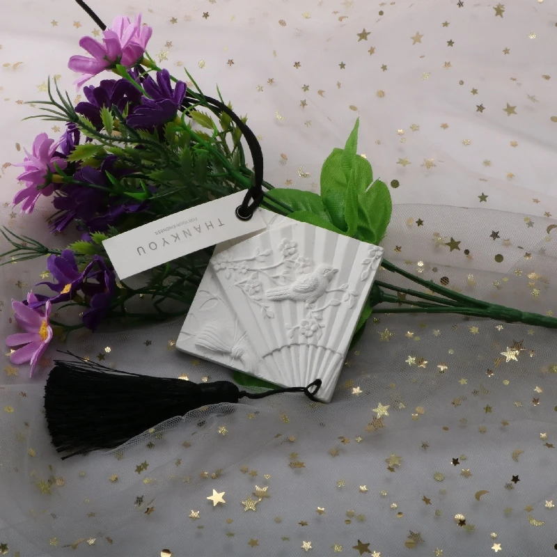 FinRu-Home-Car-Decorations-Ceramic-Fragrance-Diffuser-Square-Bird ...