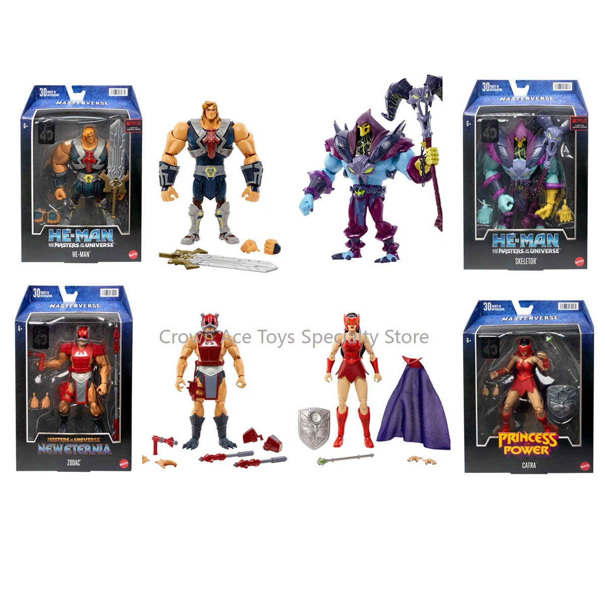 Mattel-Authentic-5-Waves-of-He-Man-Skeletor-King-ZODAC-Catra-7-inch ...