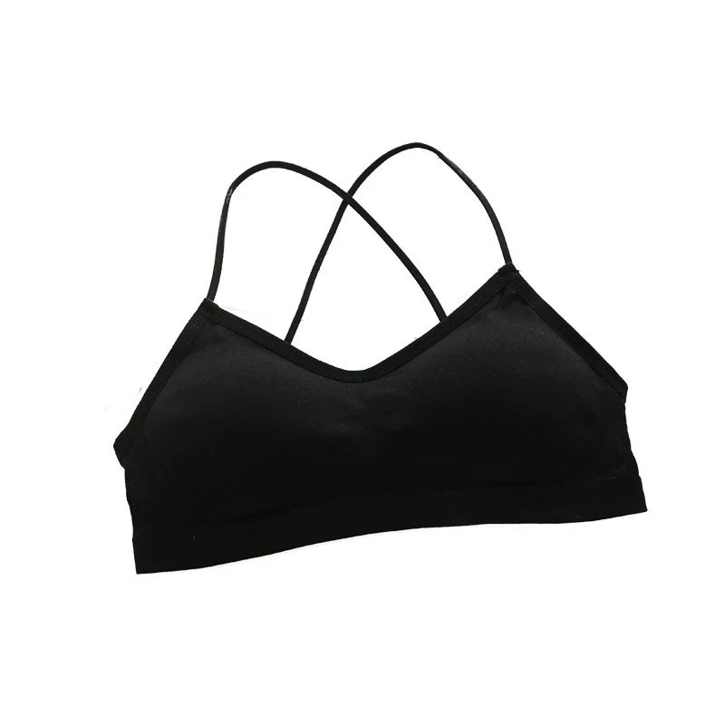 Women-Top-Cross-Strap-Sports-Bra-Thin-Push-Up-Sport-Bra-Yoga-Gym-Crop ...