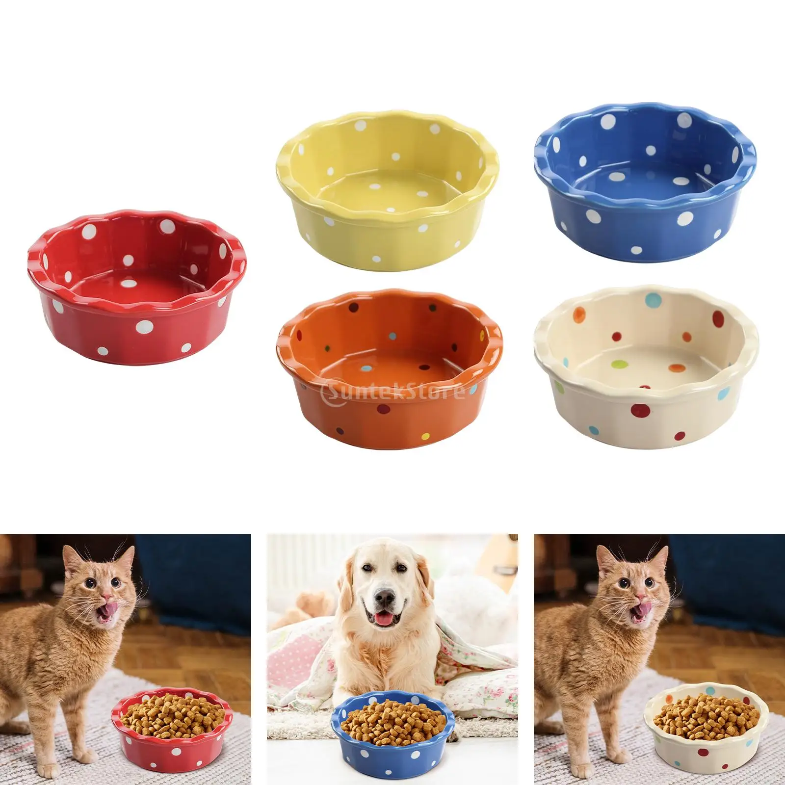 Creative-Ceramic-Pet-Feeder-Dog-Bowl-Cat-Food-Plate-Food-Container-Cat ...