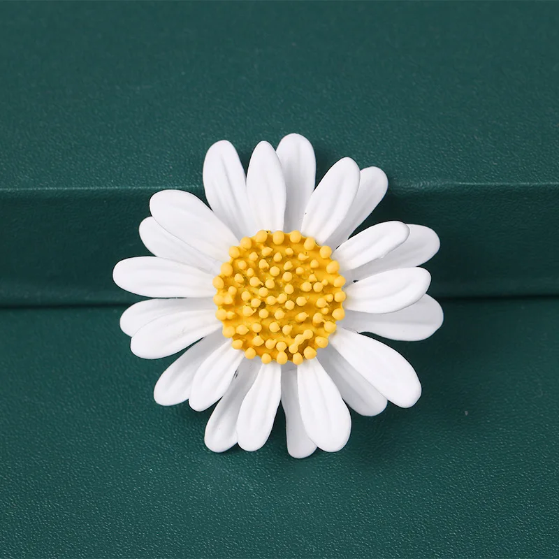 Simple-Enamel-Daisy-Flower-Brooches-For-Women-Unisex-Elegant-Casual ...