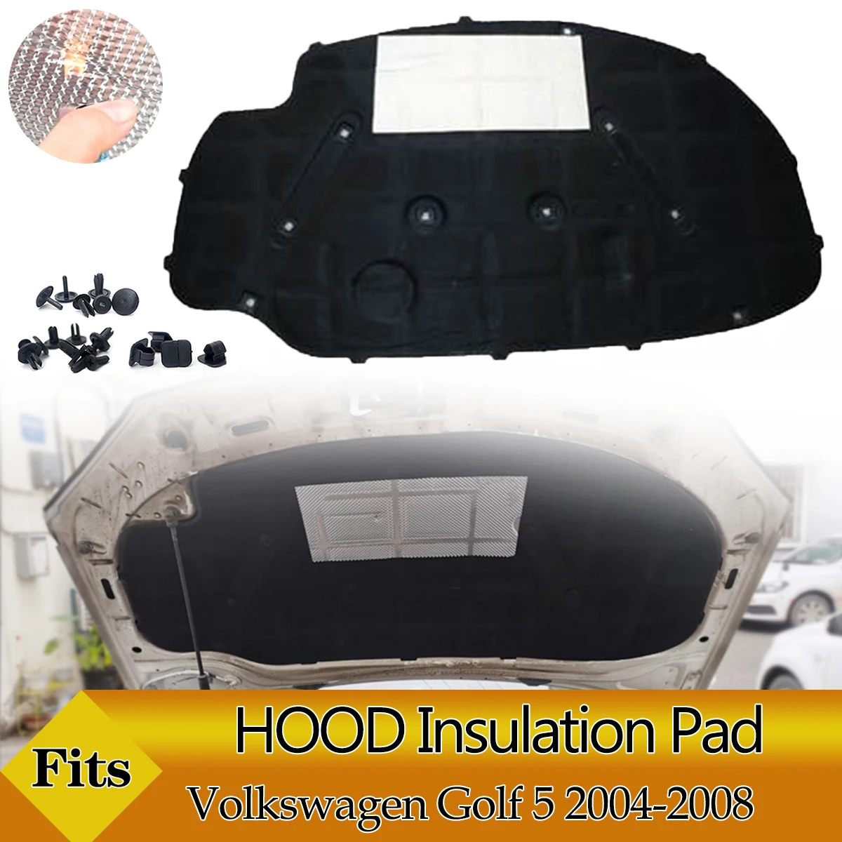 Front-Engine-Hood-Insulation-Pad-Soundproof-Mat-Cover-Foam-Sound-Heat ...