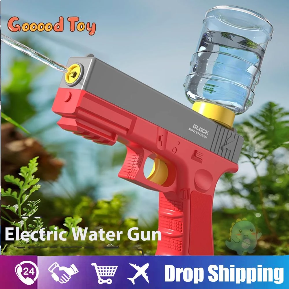 Glock Electric Water Gun Pistol Shooting Toy Summer Full Automatic High ...