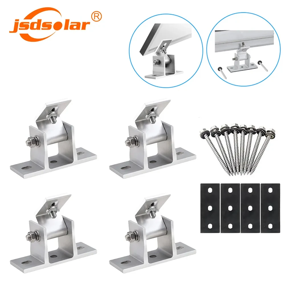 Solar-Panel-Mounting-Bracket-Photovoltaic-Adjustable-Angle-Flat-Roof ...