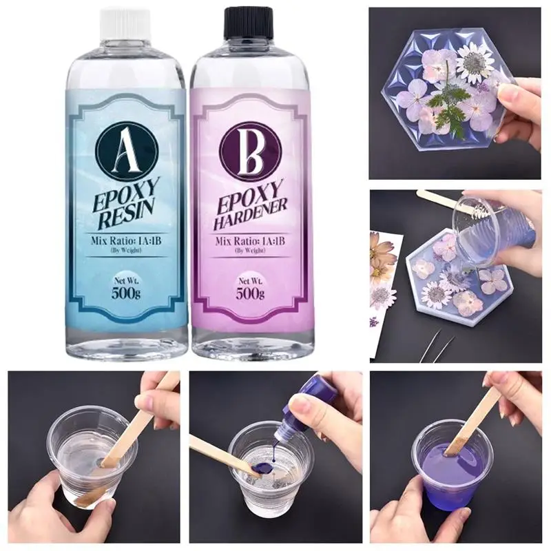 High-Transparency-1-1-AB-Epoxy-Resin-Glue-Kit-High-Adhesive-Hardener ...