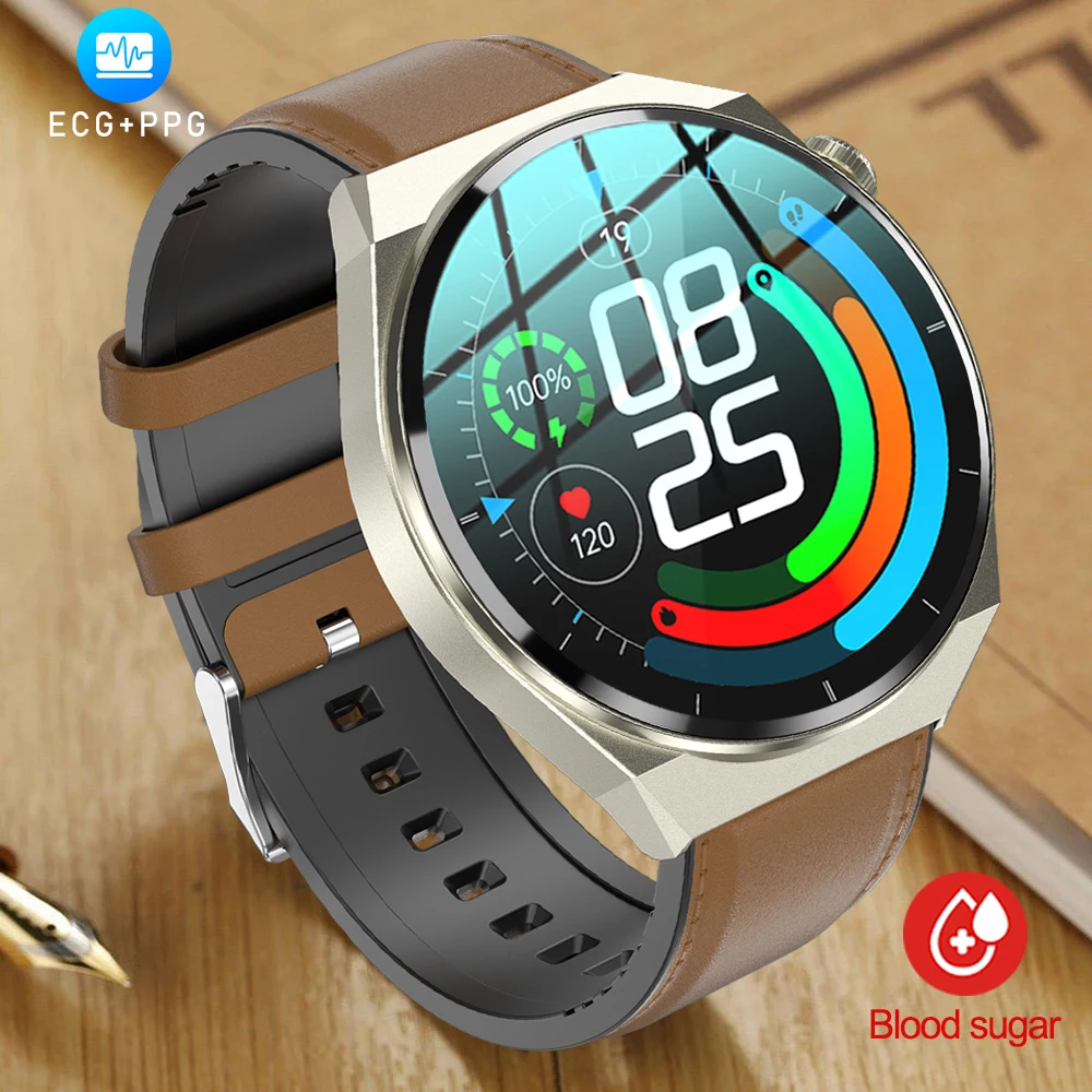 ECG+PPG Smart Watch Health Non invasive Blood Sugar Heart Rate Blood ...