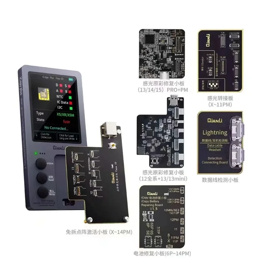 Qianli icopy Plus V 2.3 version For IP7 to 15PM True Tone and 6P-14PM ...