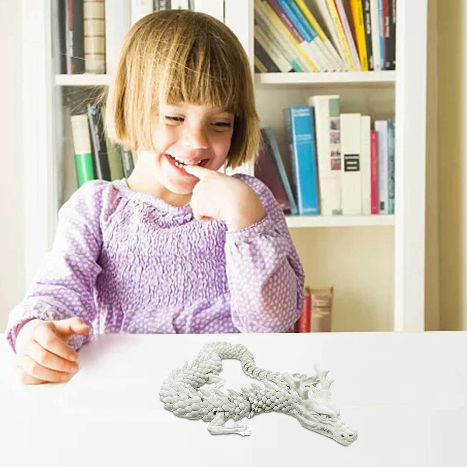 Реалистичная фигура дракона с 3D принтом сочлененного дракона, игрушки ...